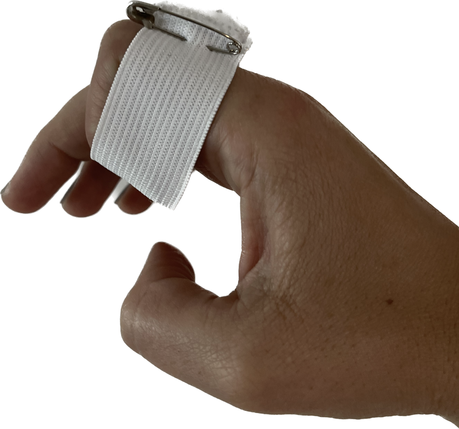 What are the splinting options for stiff finger joints?