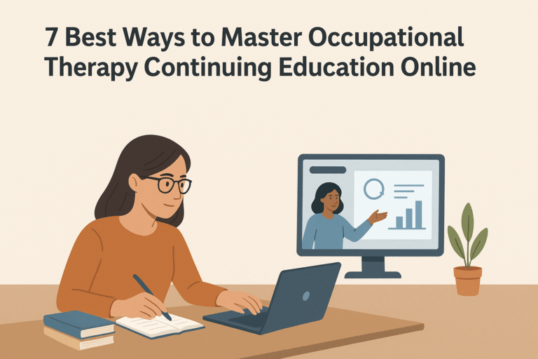 7 Best Ways to Master Occupational Therapy Continuing Education Online